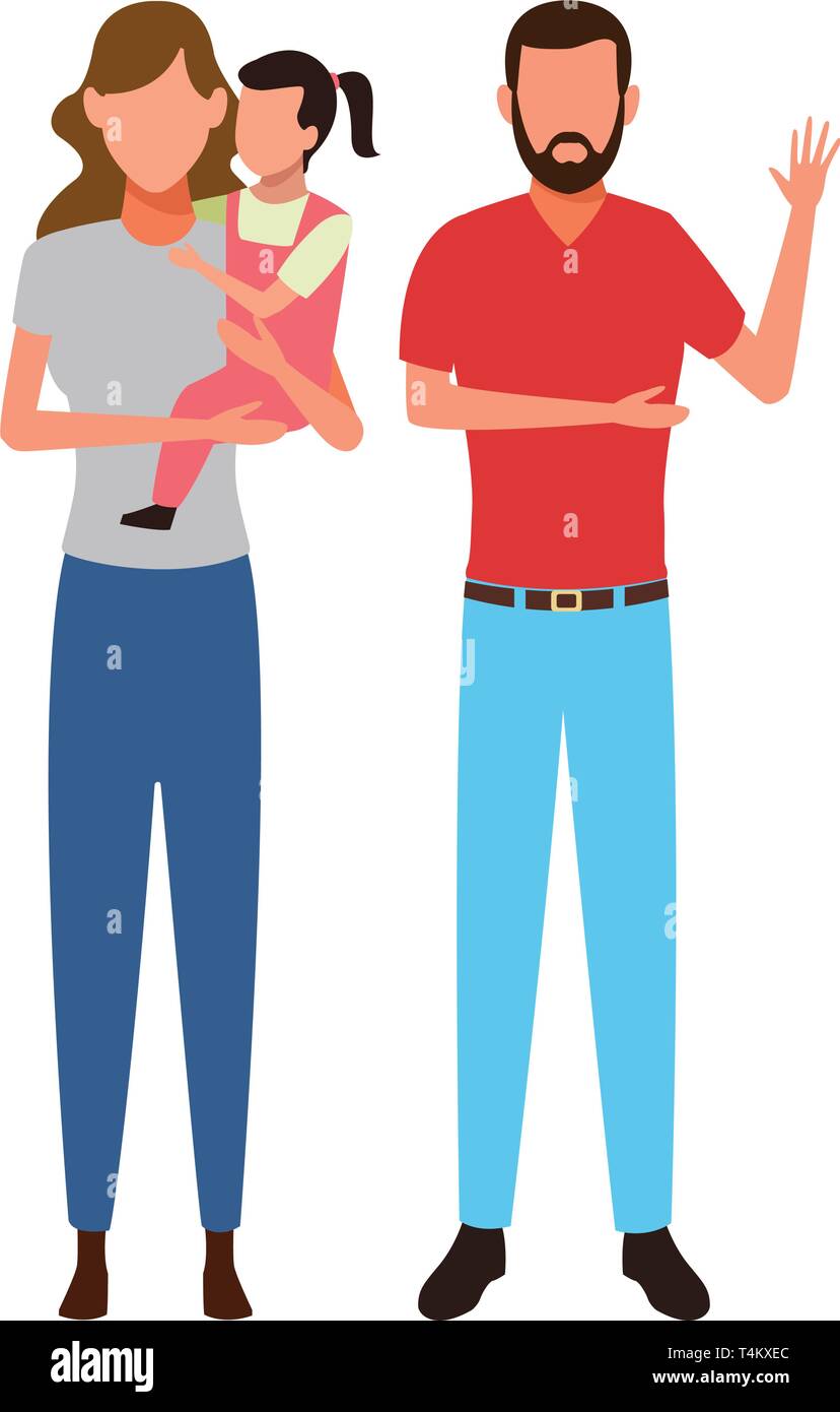 family avatar cartoon character Stock Vector Image & Art - Alamy