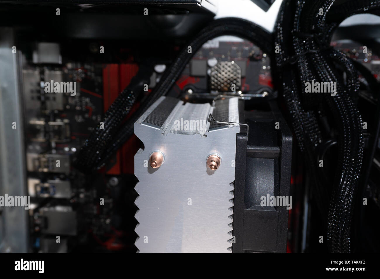 computer mainboard install installing main board main-board Stock Photo ...