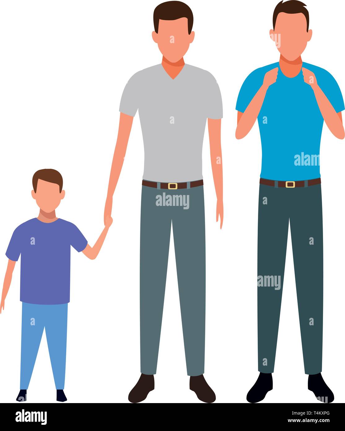 men with child avatar cartoon character Stock Vector Image & Art - Alamy
