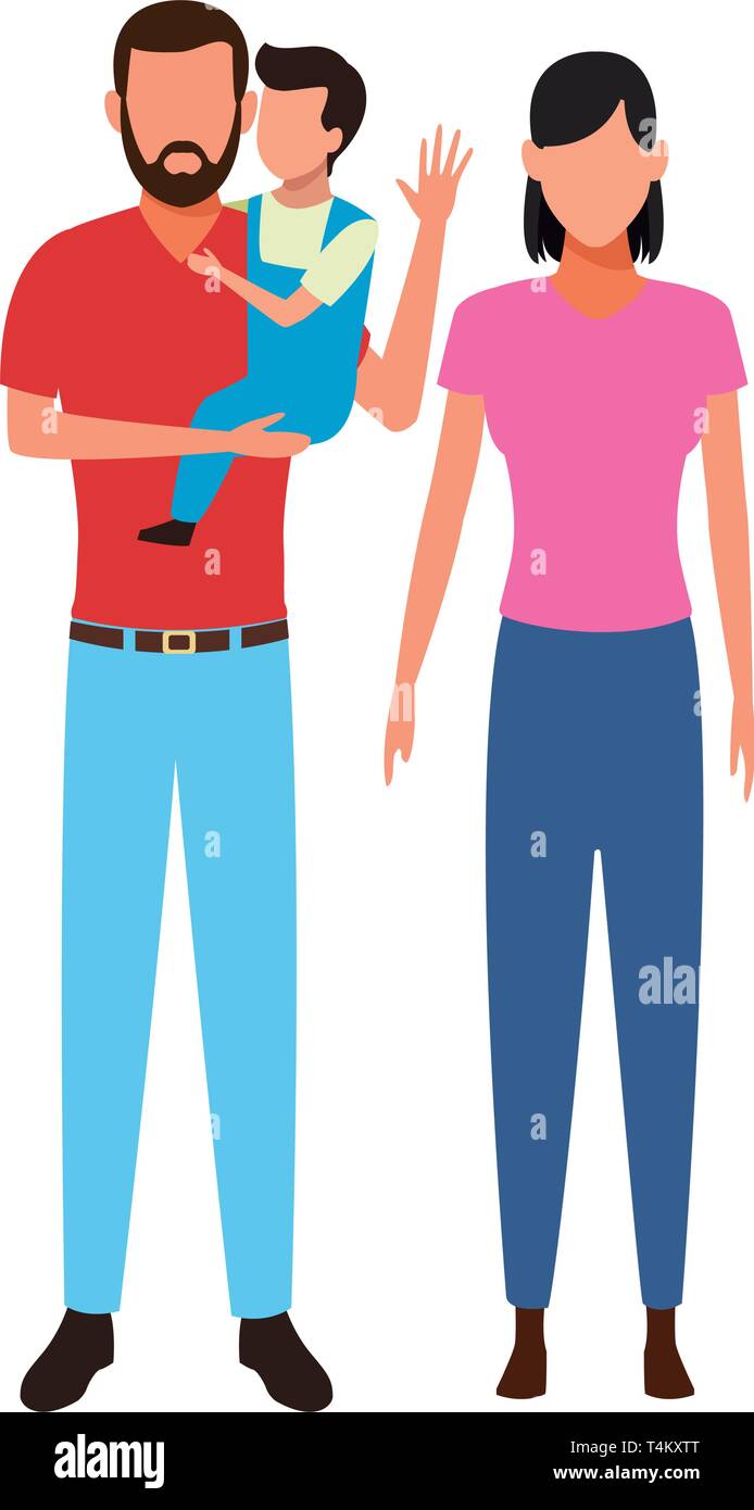 family avatar cartoon character Stock Vector Image & Art - Alamy