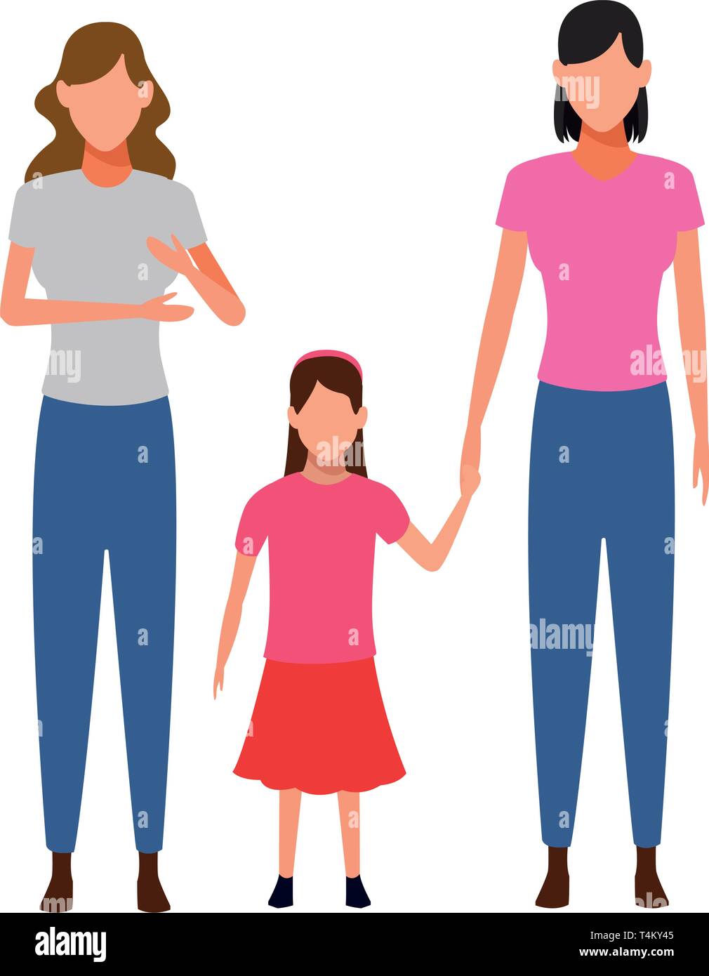women with child avatar cartoon character Stock Vector Image & Art - Alamy