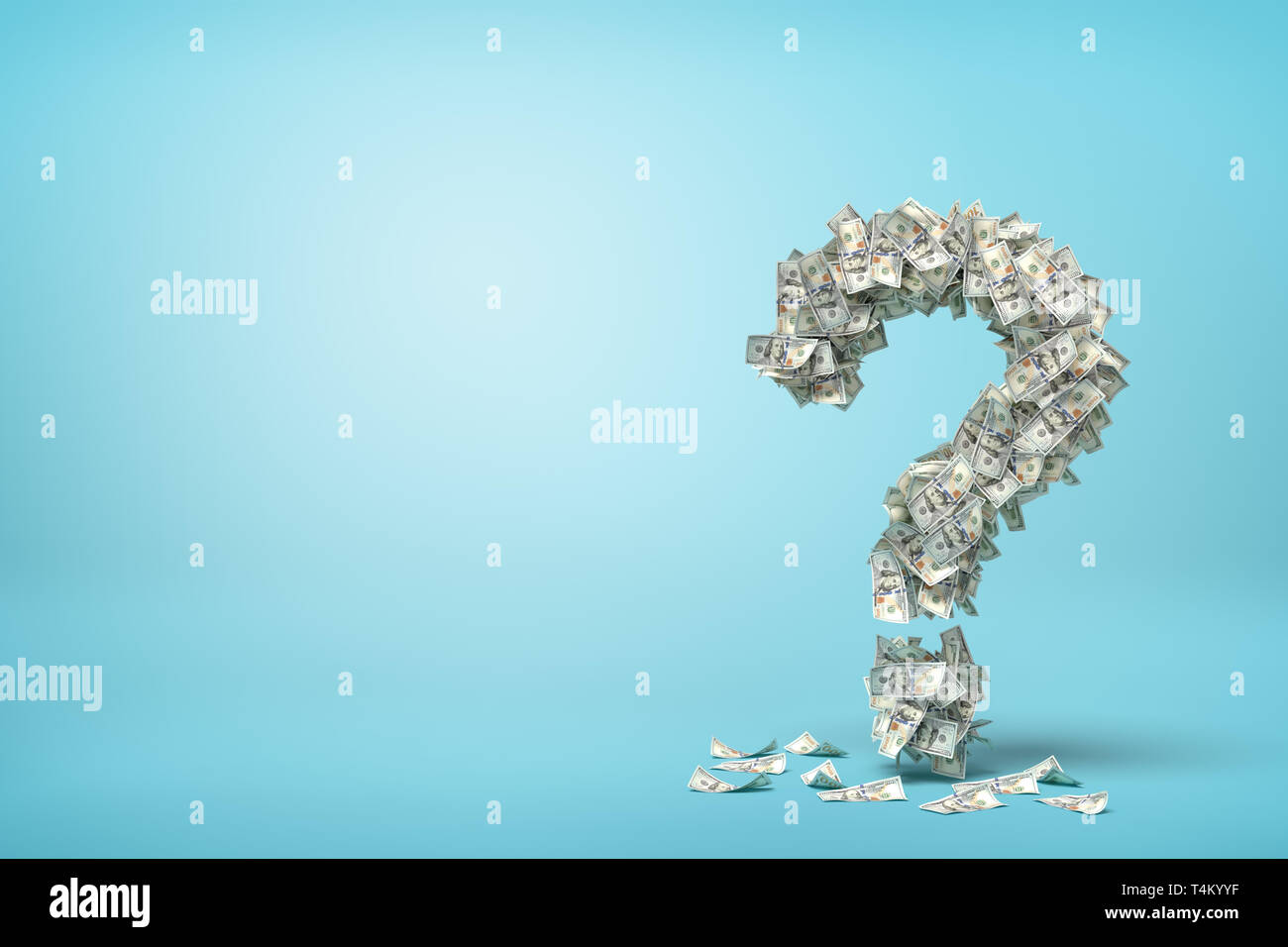 Dollar question mark 3d white hi-res stock photography and images - Alamy