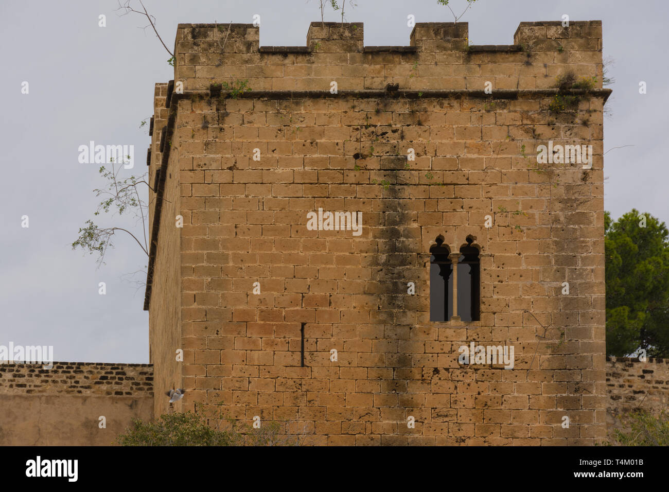 Denia, Alicante, Spain, november 21, 2018: Tower of the Denia castle at ...