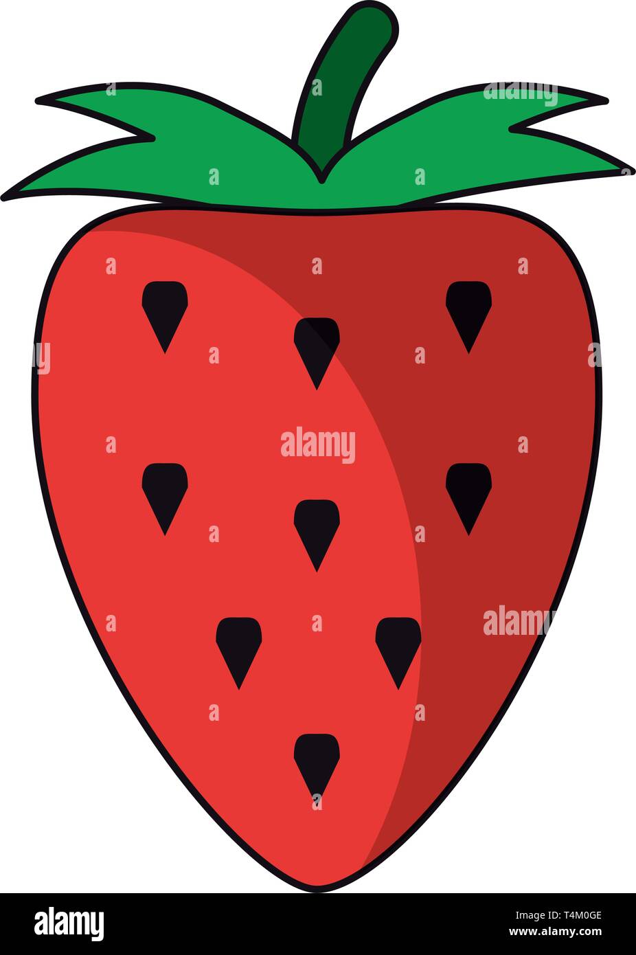 Strawberry fruit isolated Stock Vector Image & Art - Alamy