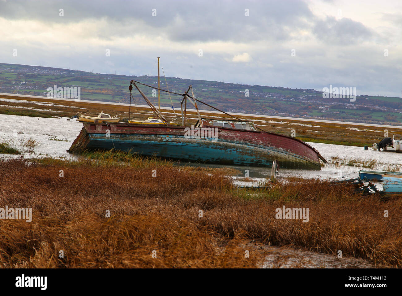 Abandoned in the Dee Stock Photo - Alamy