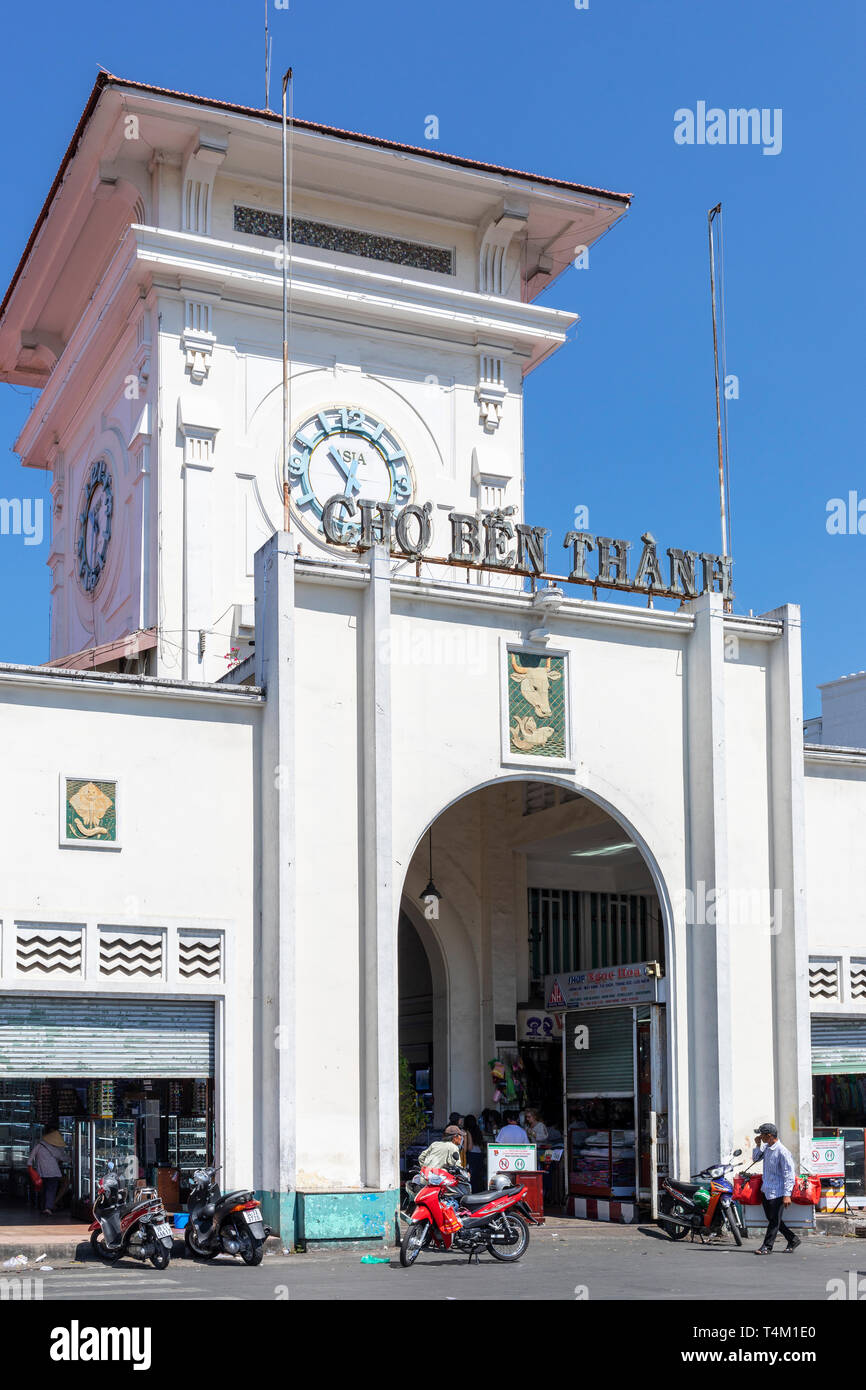 Ben Thanh local market, Ho Chi Minh city centre, Saigon, Vietnam, Asia ...