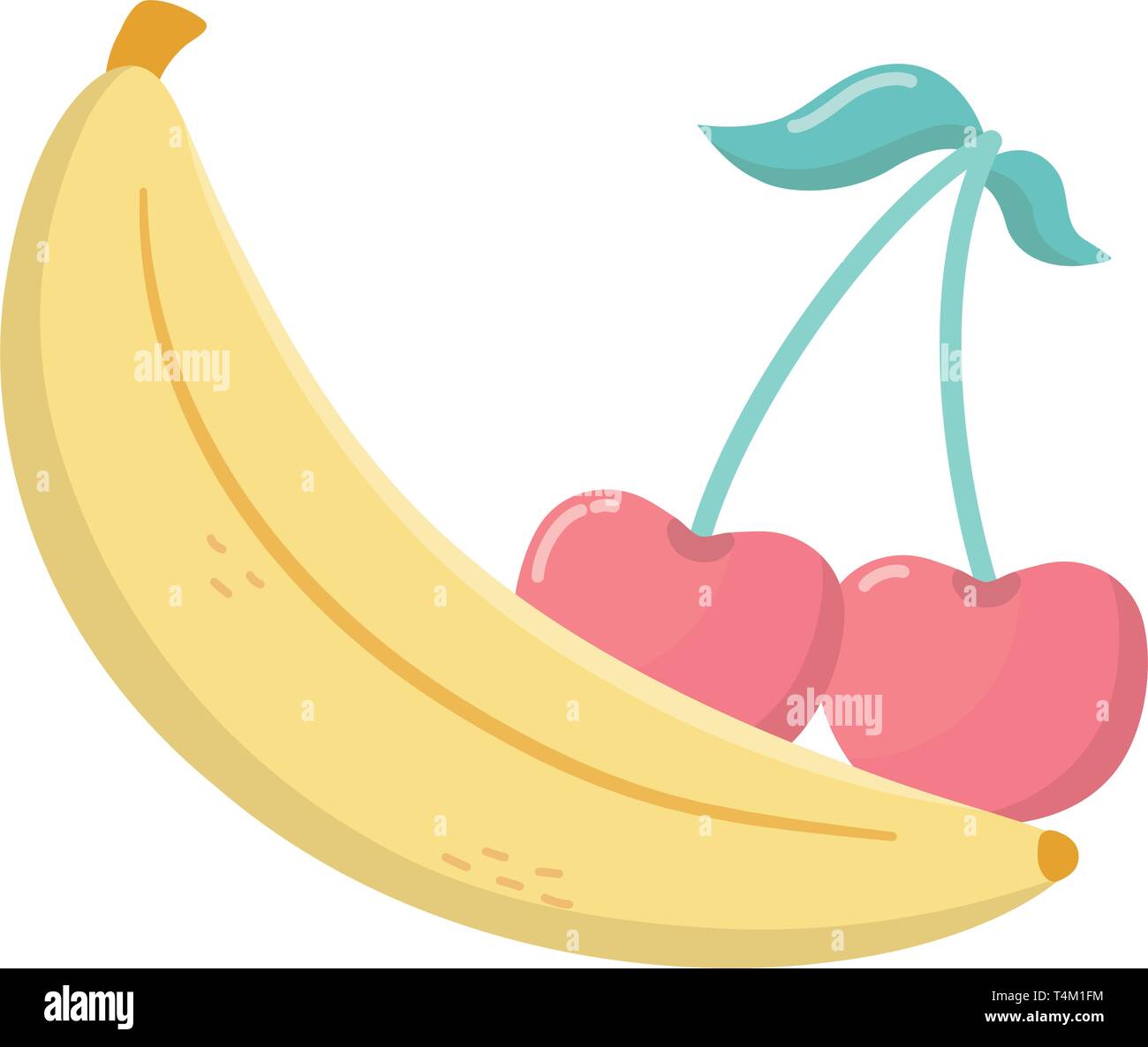 delicious tasty food fruits cartoon vector illustration graphic design ...