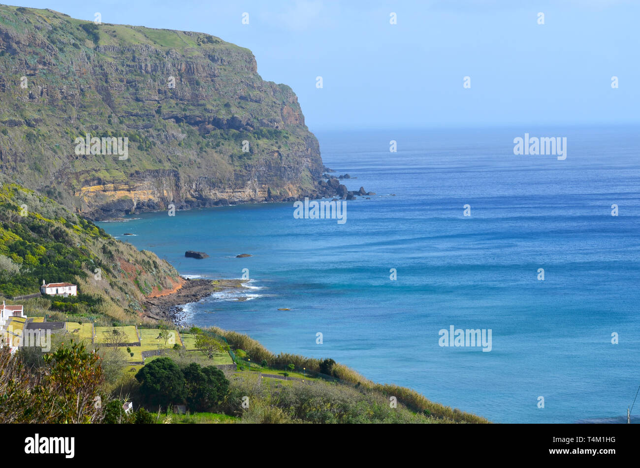 Praia Formosa Bay in Santa Maria island, Azores Stock Photo - Alamy