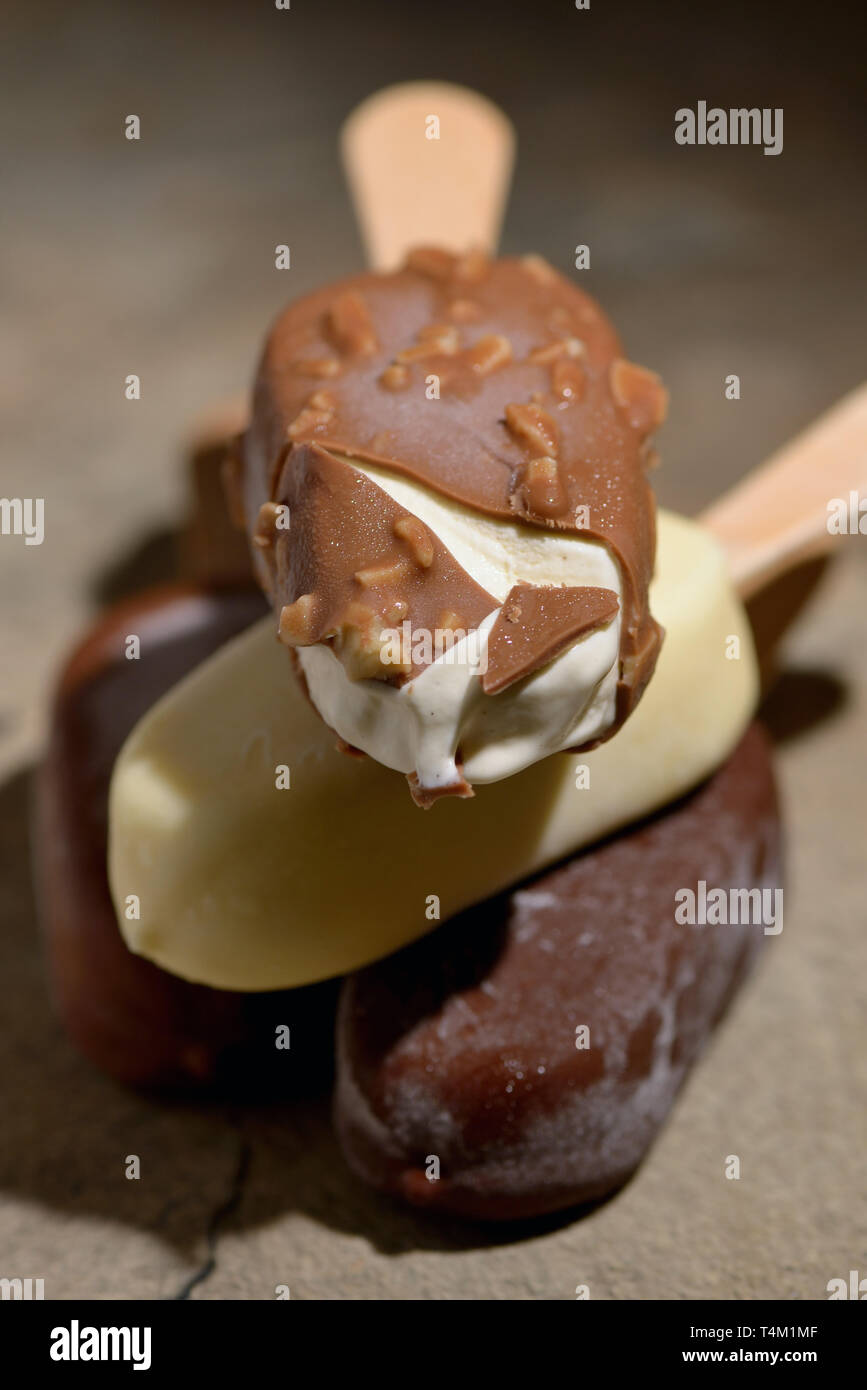 Different frozen ice creams hi-res stock photography and images - Alamy