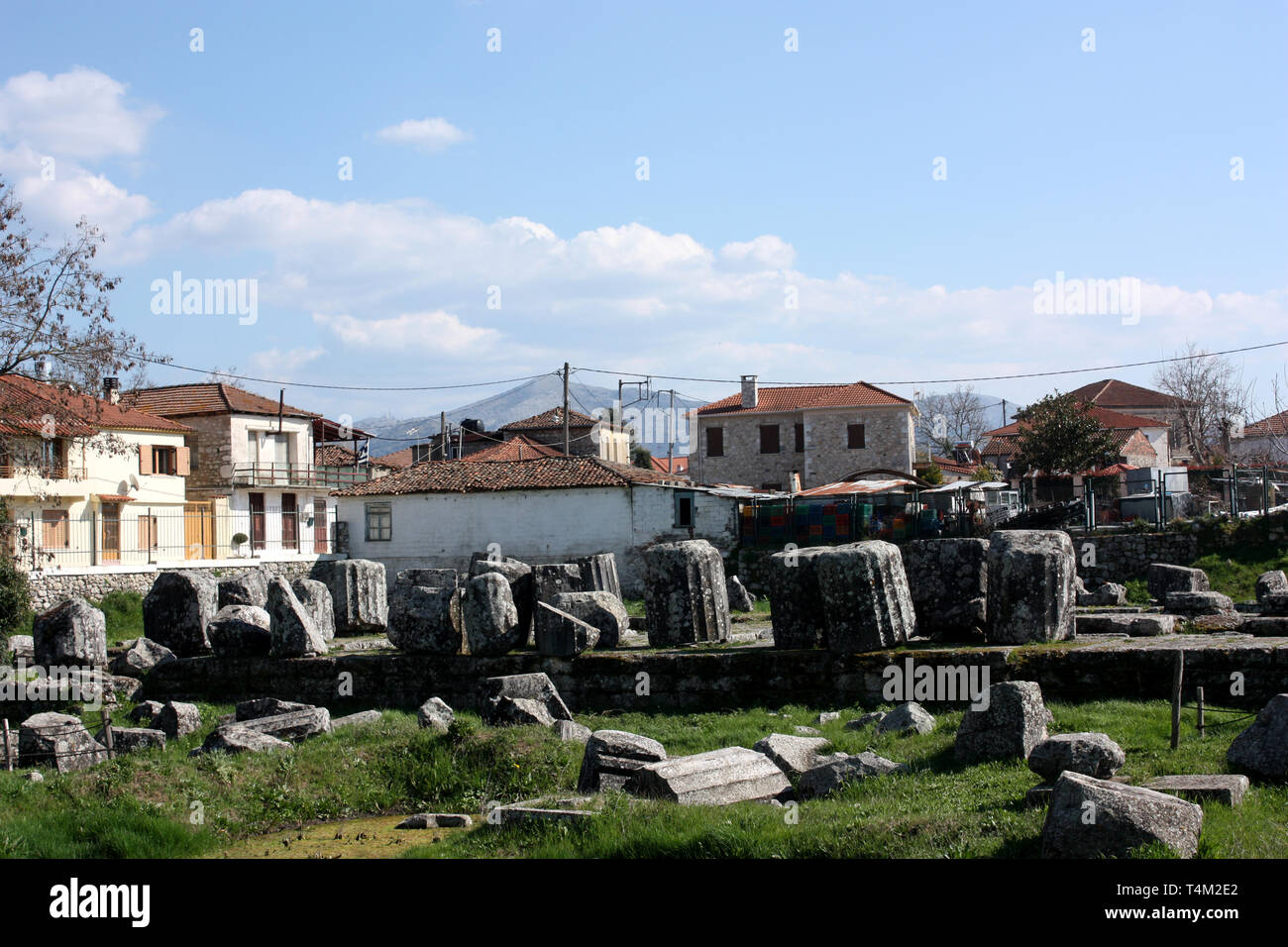 The Temple of Athena Alea at Tegea, Greece Stock Photo - Alamy