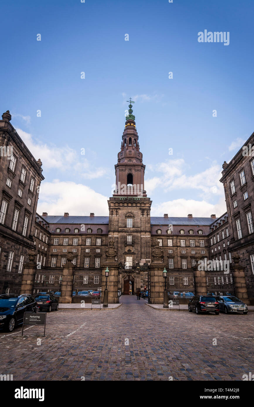 Christiansborg Palace, a palace and government building on the islet of ...