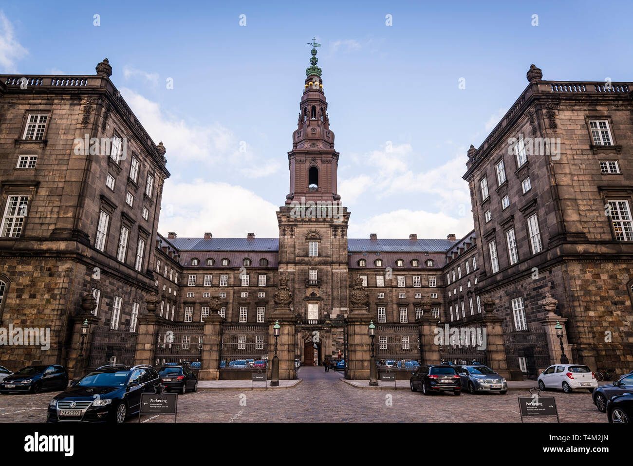 Christiansborg Palace, a palace and government building on the islet of ...
