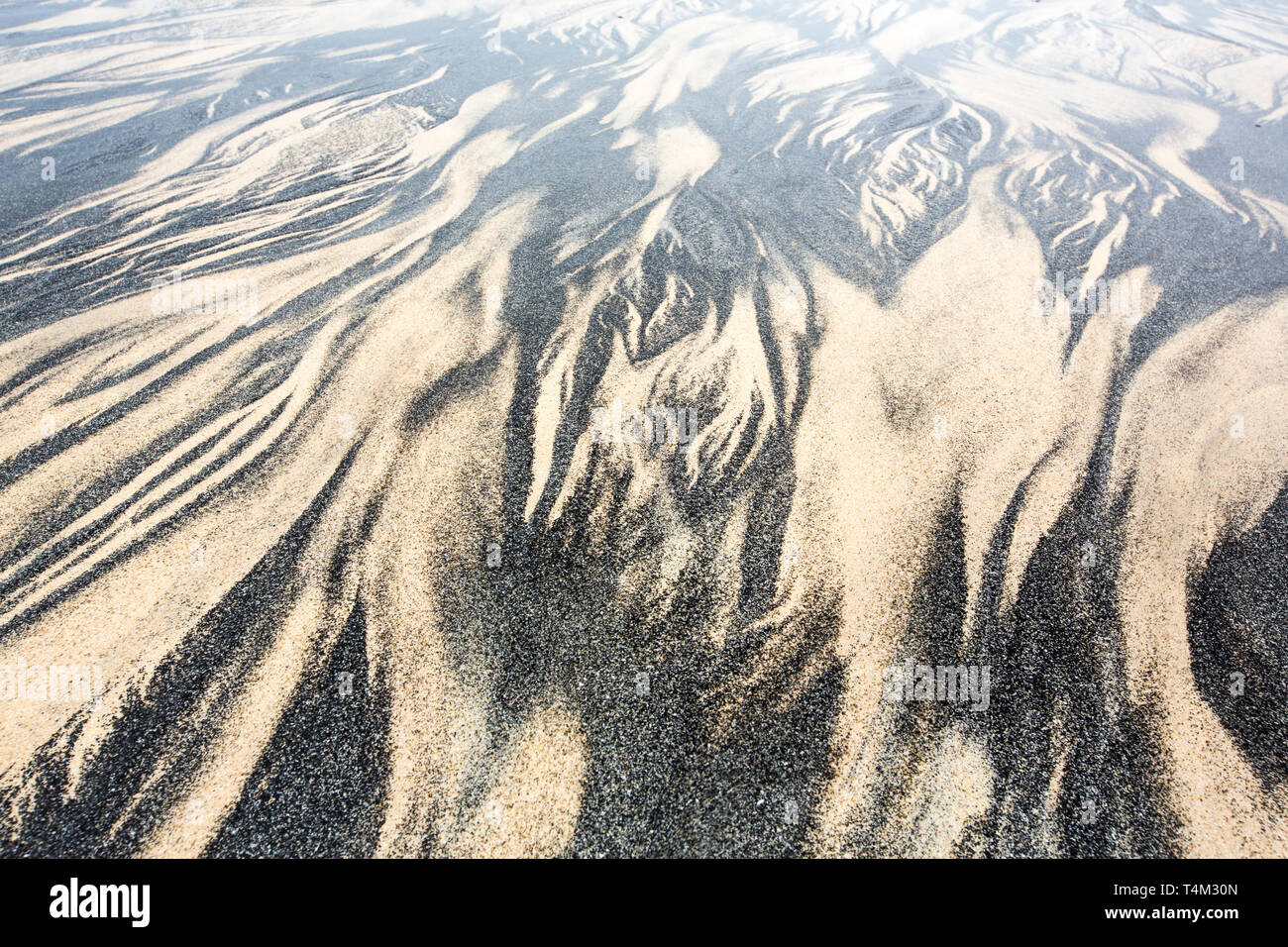 Patterns on the beach in St Ives, Cornwall, UK Stock Photo - Alamy