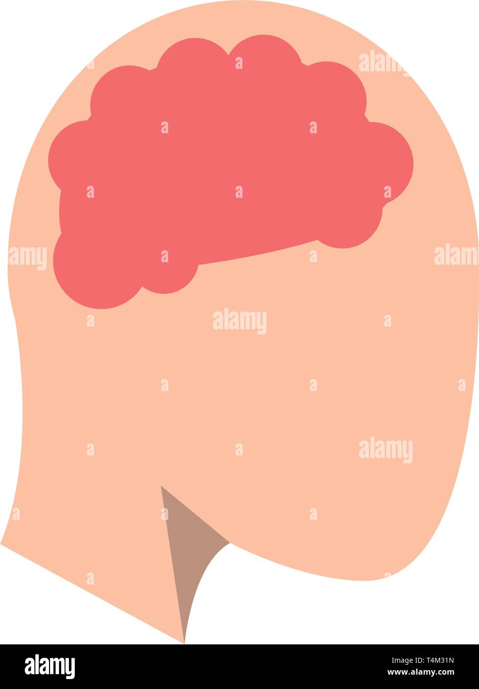 Human head with brain symbol Stock Vector Image & Art - Alamy