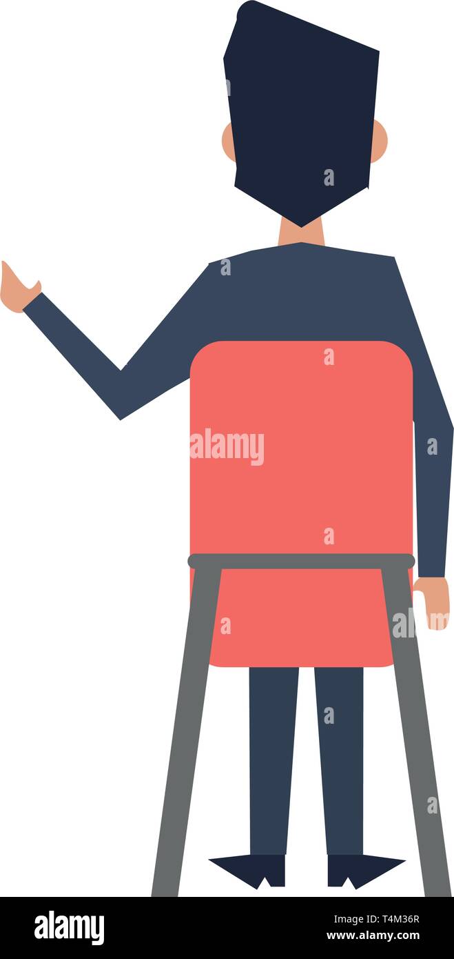 Sitting Backward Stock Vector Images Alamy