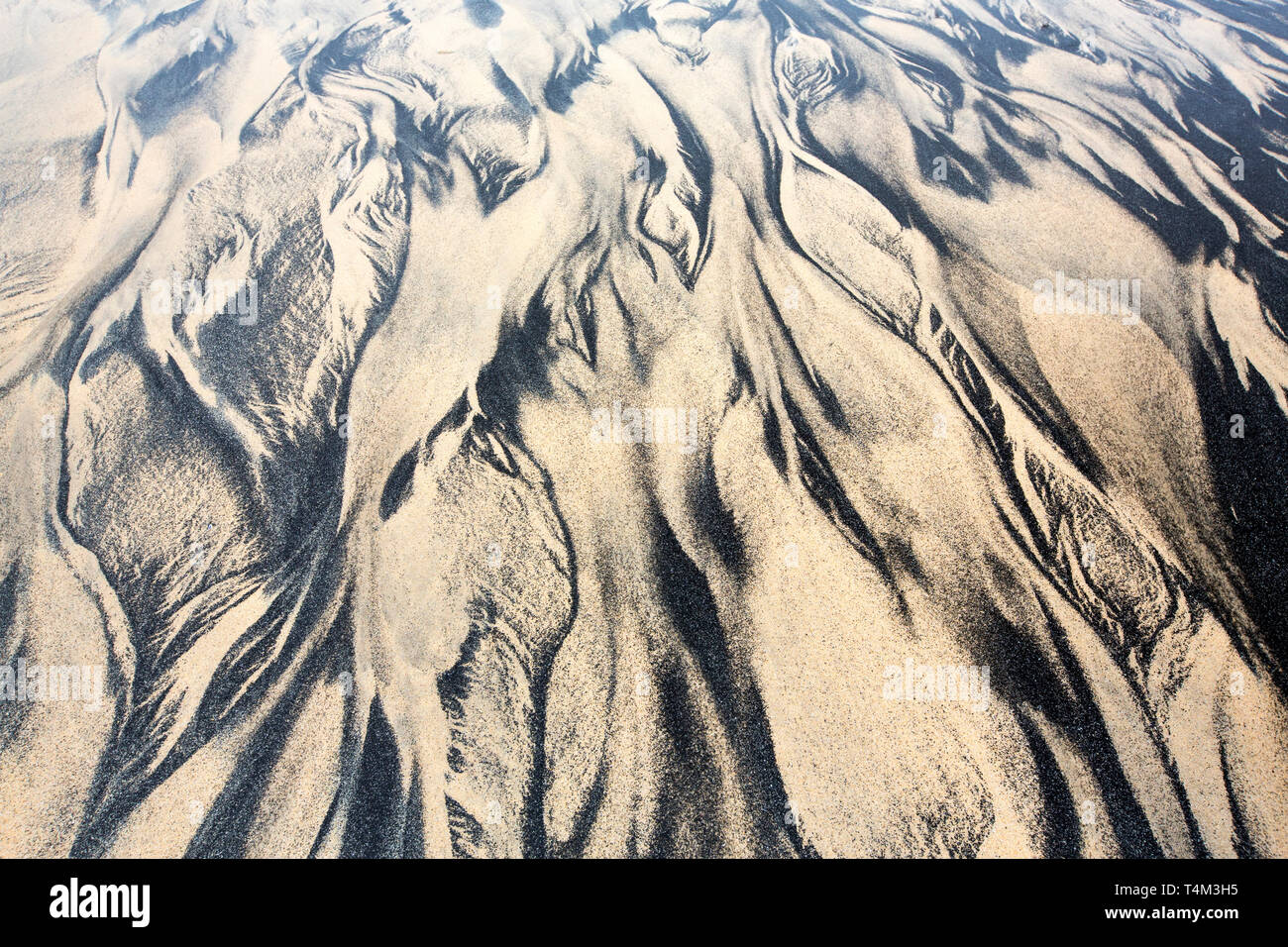 Patterns on the beach in St Ives, Cornwall, UK Stock Photo - Alamy