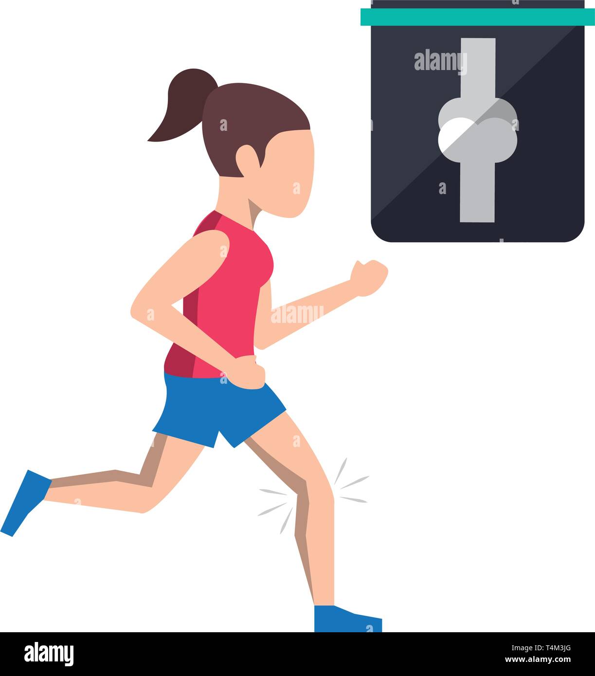 Hurt Ankle Clip Art Running