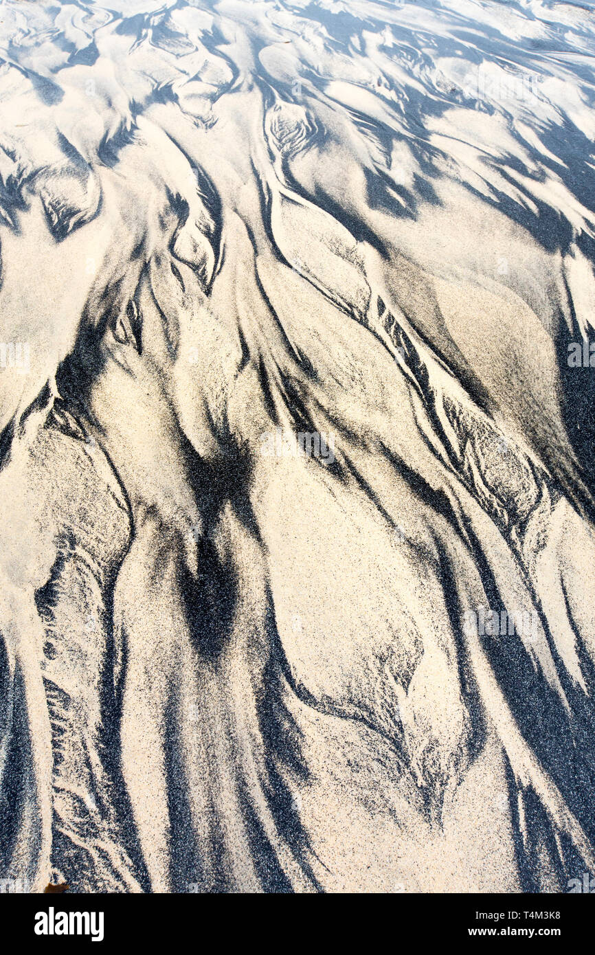 Patterns on the beach in St Ives, Cornwall, UK Stock Photo - Alamy