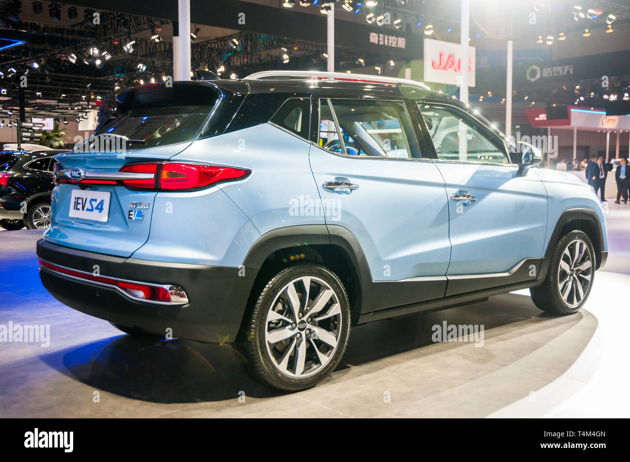 Production version of the JAC iEV S4 unveiled at the 2019 Shanghai Auto Show Stock Photo - Alamy