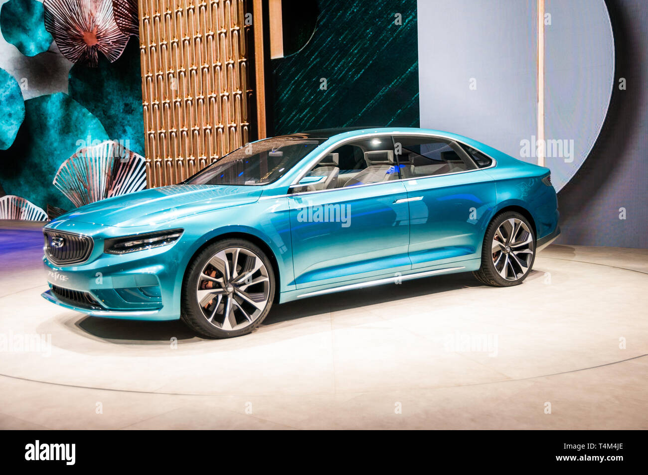 Geely Preface concept debuting at the 2019 Shanghai Auto Show and ...