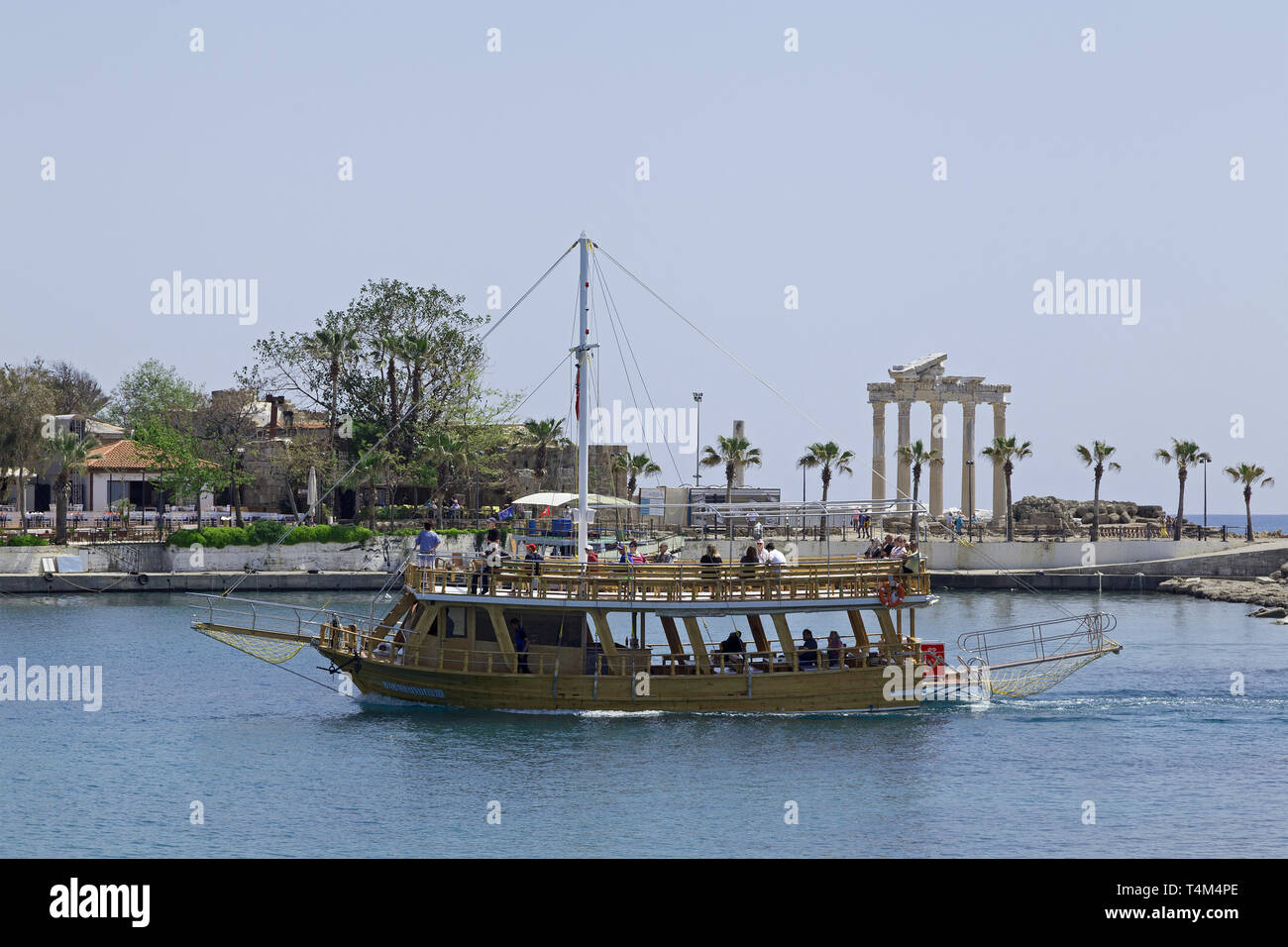 harbour, Side, Province Antalya, Turkey Stock Photo - Alamy
