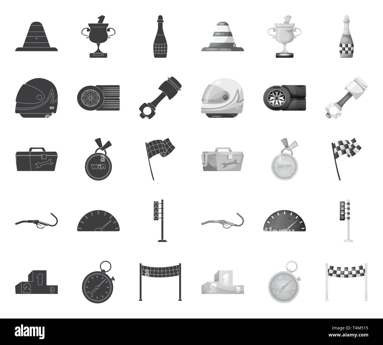 Vector design of car and rally logo. Collection of car and race stock ...