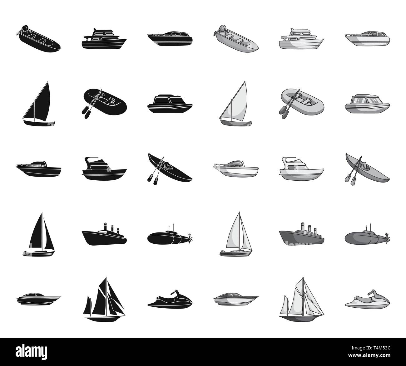 Inflatable boat motor deck ship Stock Vector Images - Alamy