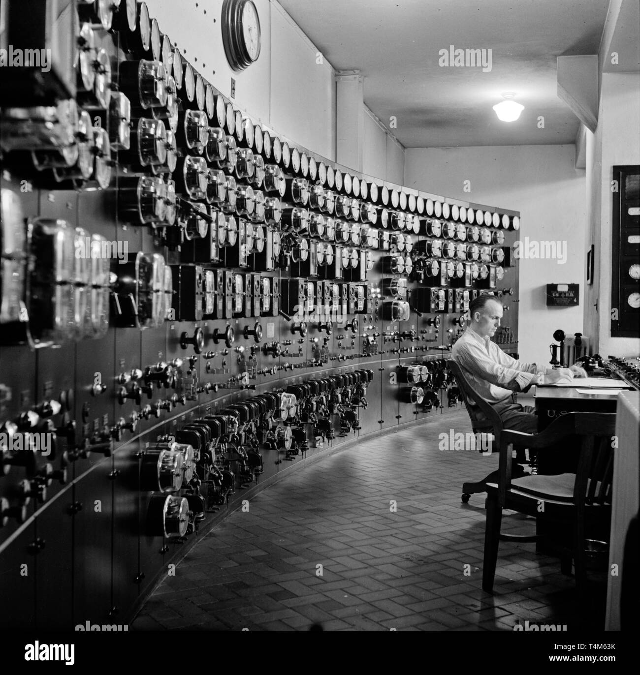 Old electricity power plant Black and White Stock Photos & Images - Alamy