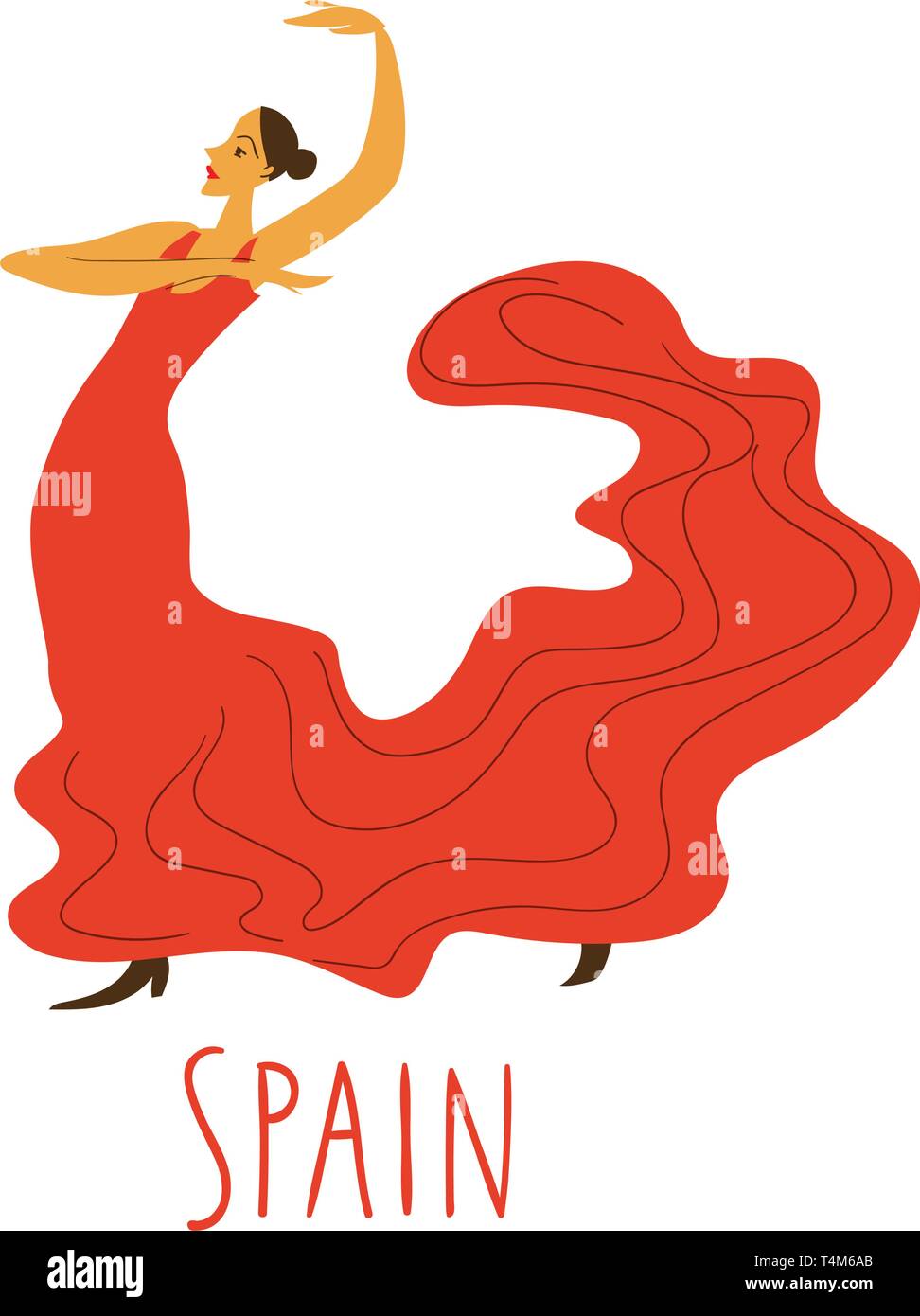 Beautiful spanish Stock Vector Images - Alamy