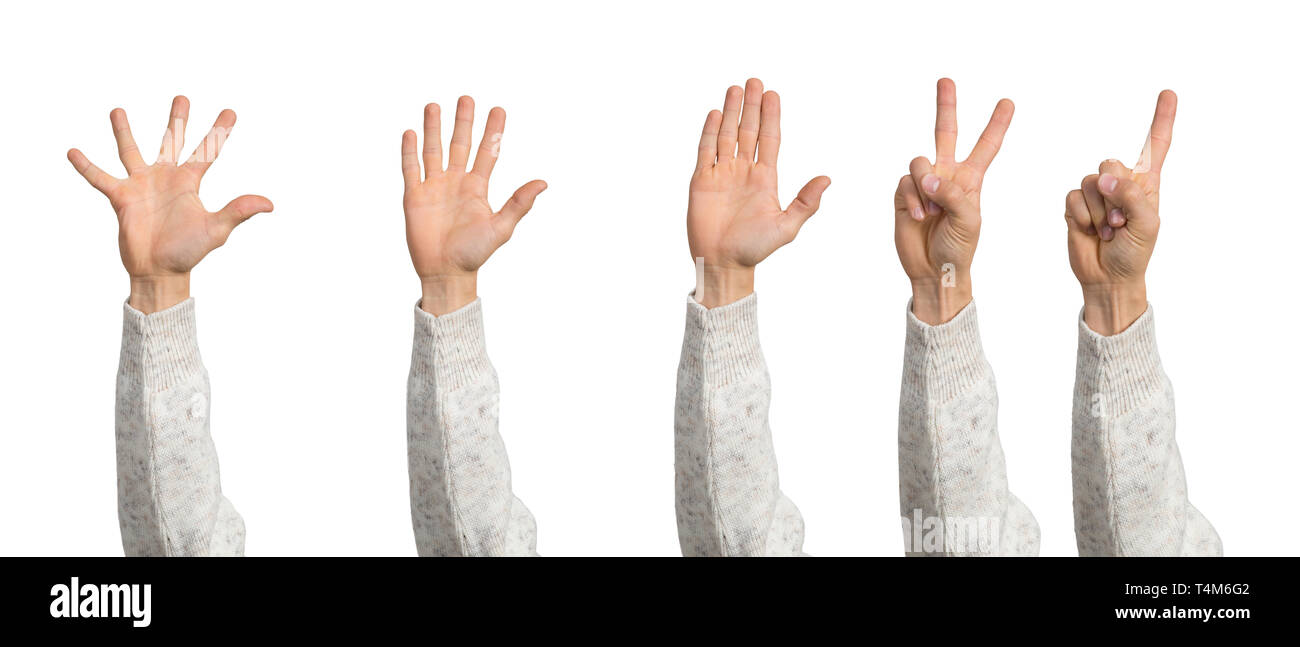 Closeup shot male hands Cut Out Stock Images & Pictures - Alamy