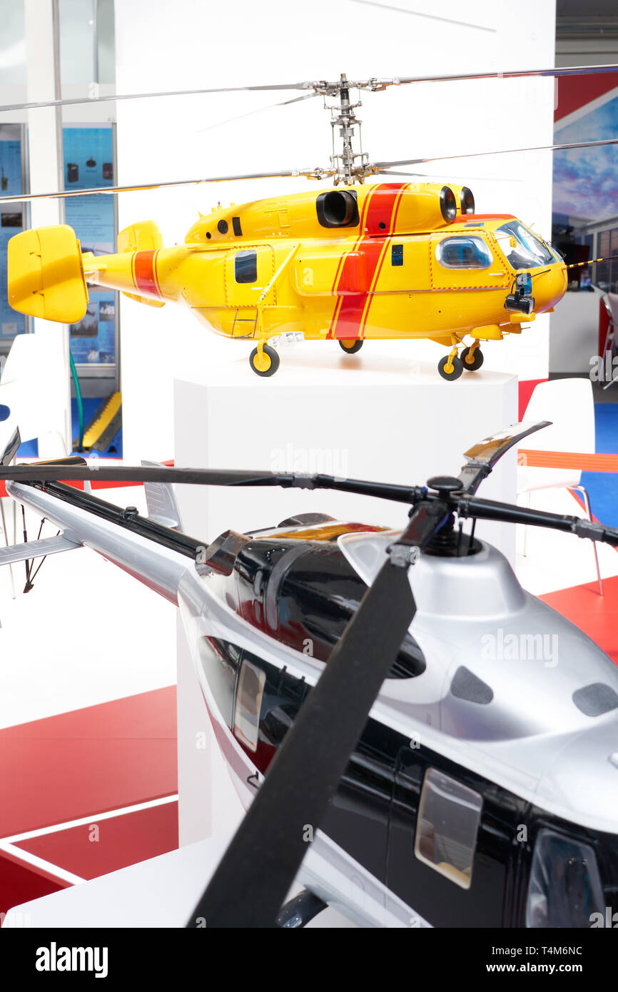 Model of the helicopter at the exhibition Stock Photo - Alamy