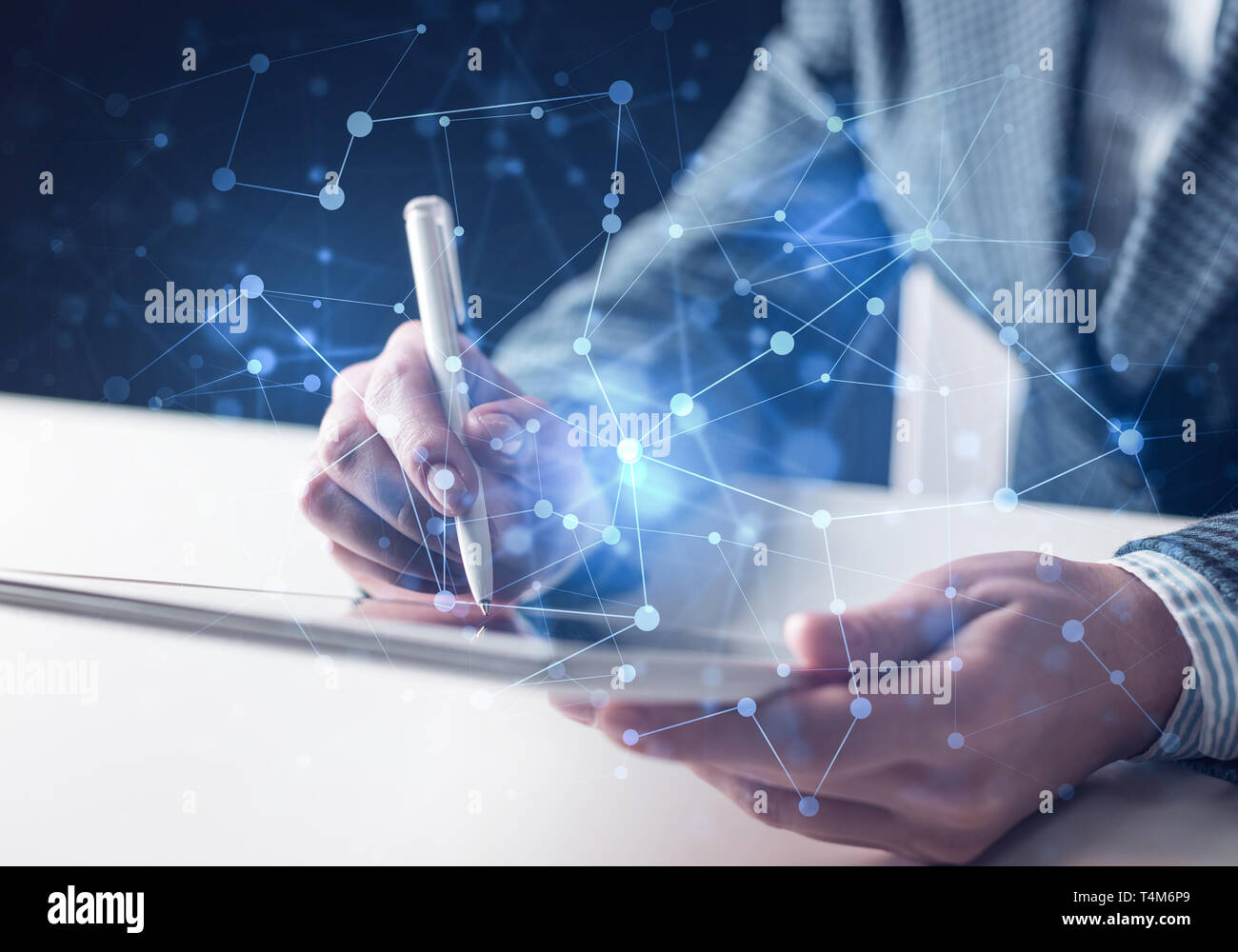 Project management and internet researching Stock Photo - Alamy