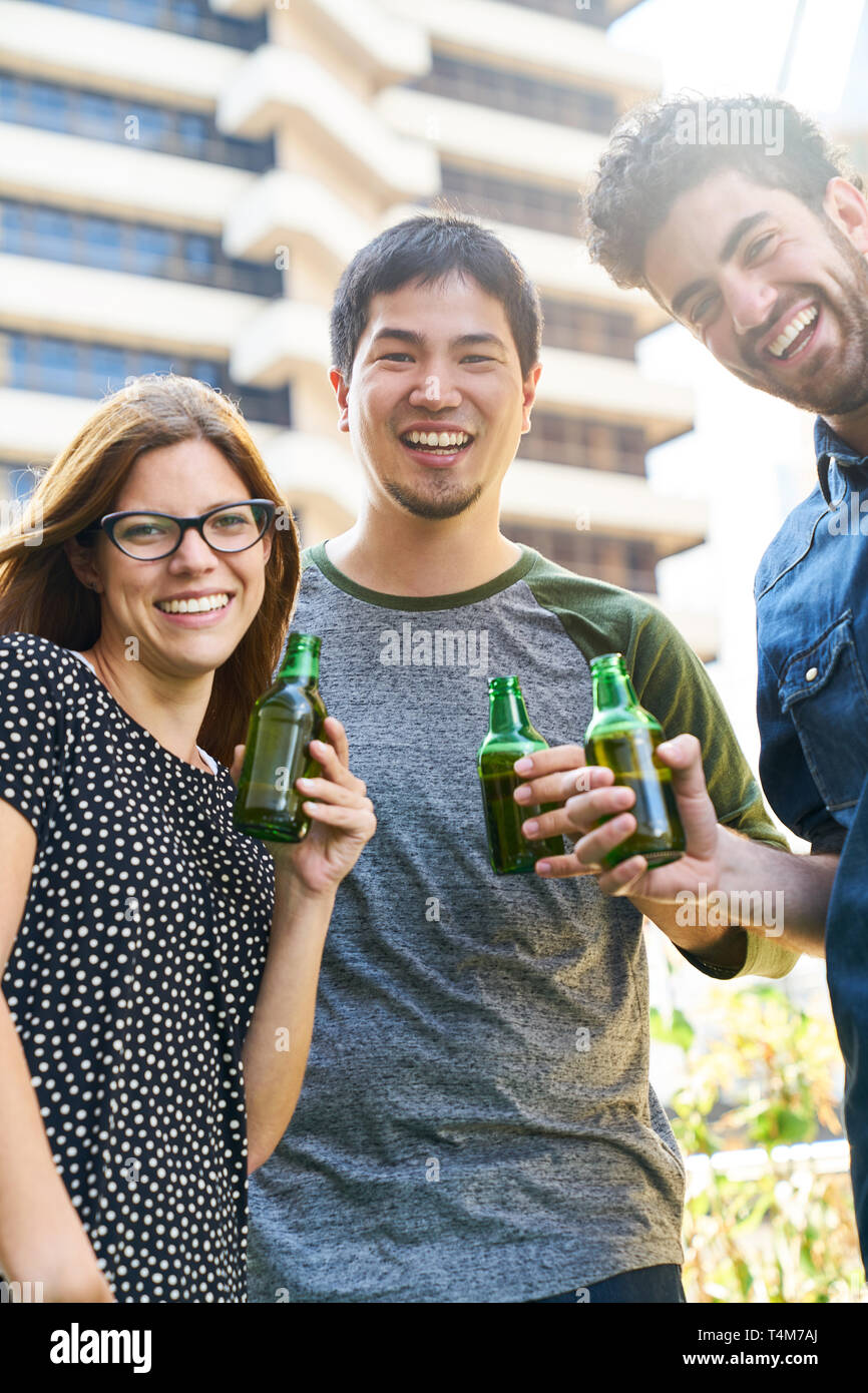 Happy students celebrating hi-res stock photography and images - Alamy