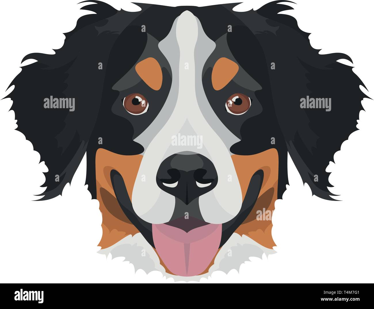 Illustration Bernese Mountain Dog | For all Dog owners. What you love ...