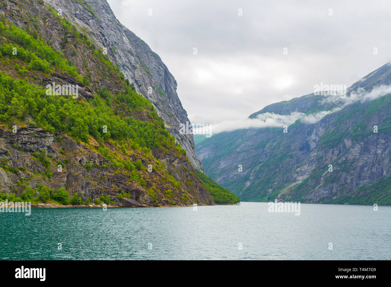 Fjord in Norway - nature and travel background Stock Photo - Alamy