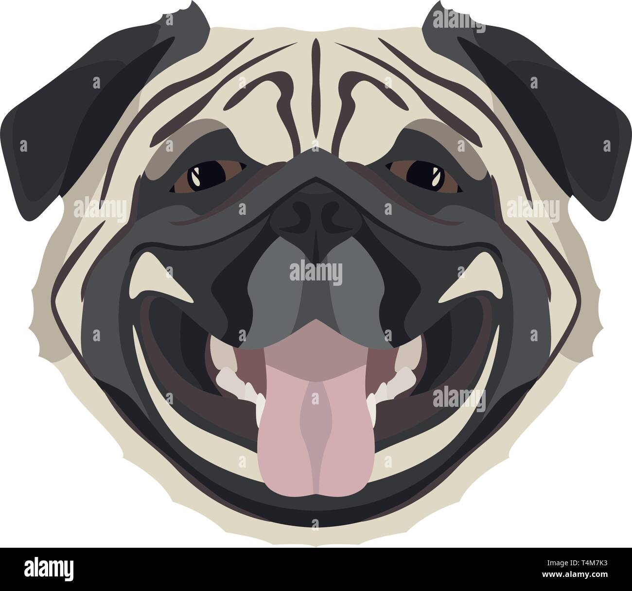 Illustration Pug | For all dog owners. What you love about his dog ...