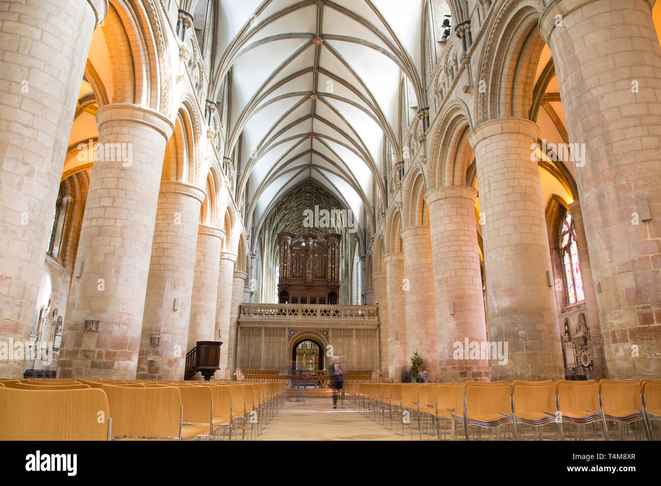 Nave of Gloucester Cathedral, England, UK Stock Photo - Alamy