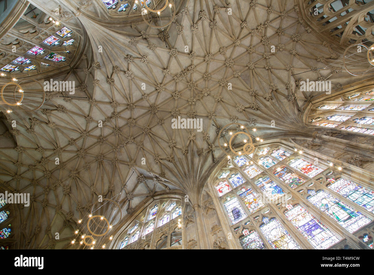 Ceiling at Lady Chapel; Gloucester Cathedral; England; UK Stock Photo ...