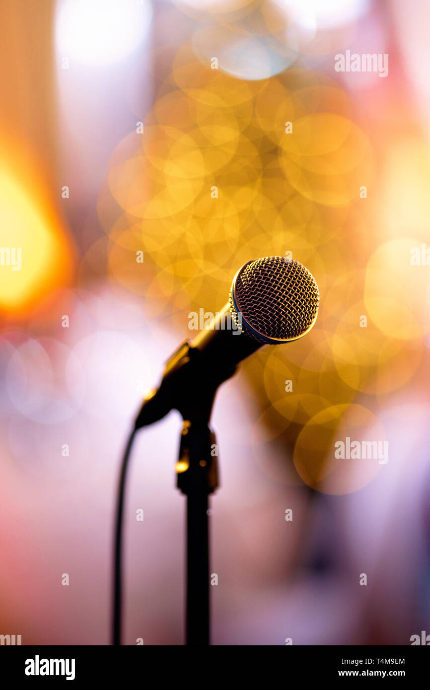 Concert Stage Microphone View