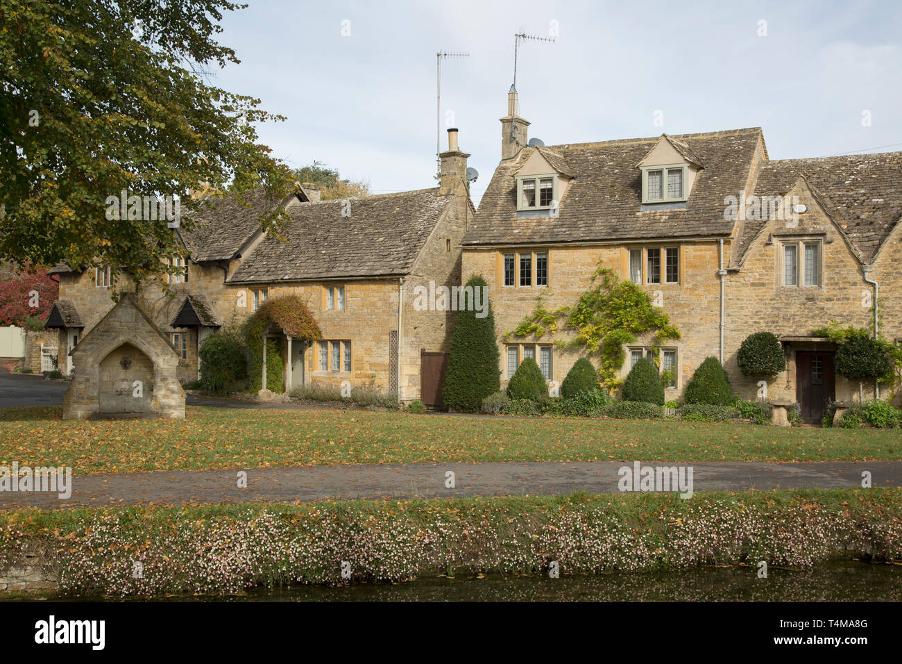 Lower Slaughter, Cotswold Village, Cheltenham, England, UK Stock Photo ...