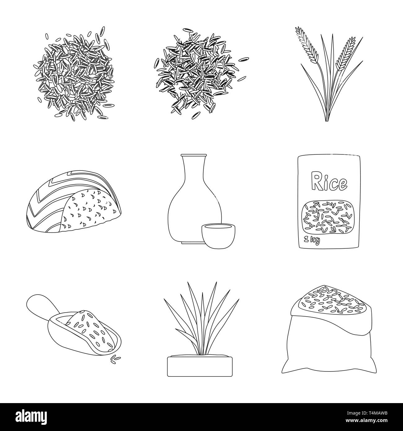 grain,rice,vodka,packet,scoop,panicle,bag,boiled,cereal,salmon,sake ...