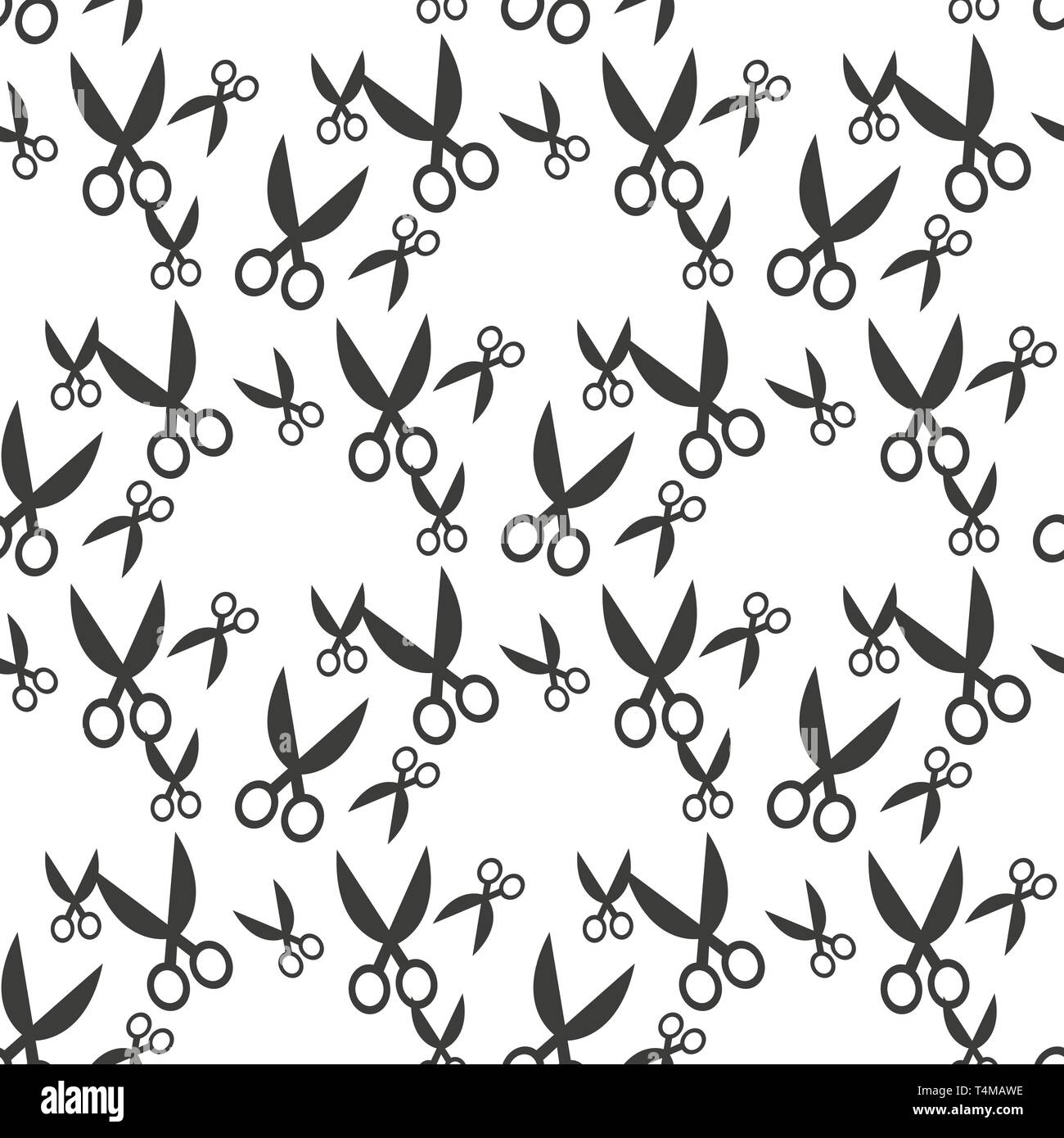 Scissors seamless pattern background. Business flat vector illustration ...