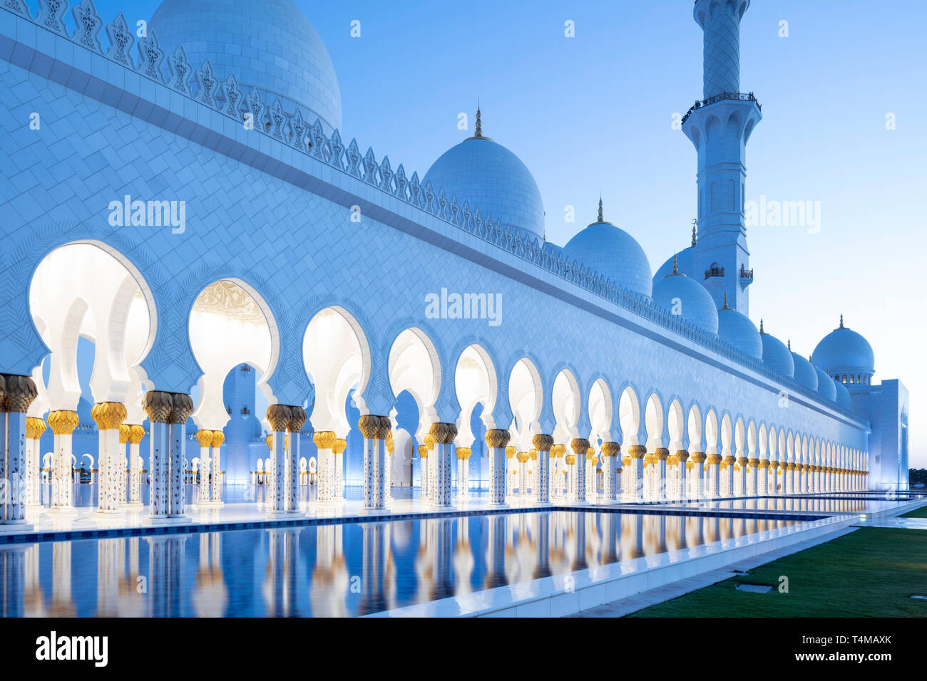 ABU DHABI, UNITED ARAB EMIRATES - April 15, 2019: The Sheikh Zayed ...