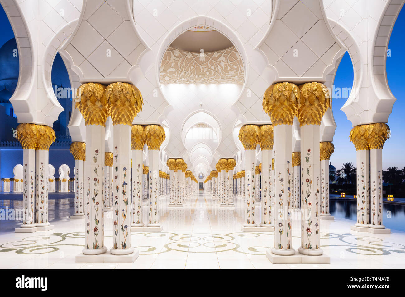 ABU DHABI, UNITED ARAB EMIRATES - April 15, 2019: The Sheikh Zayed ...