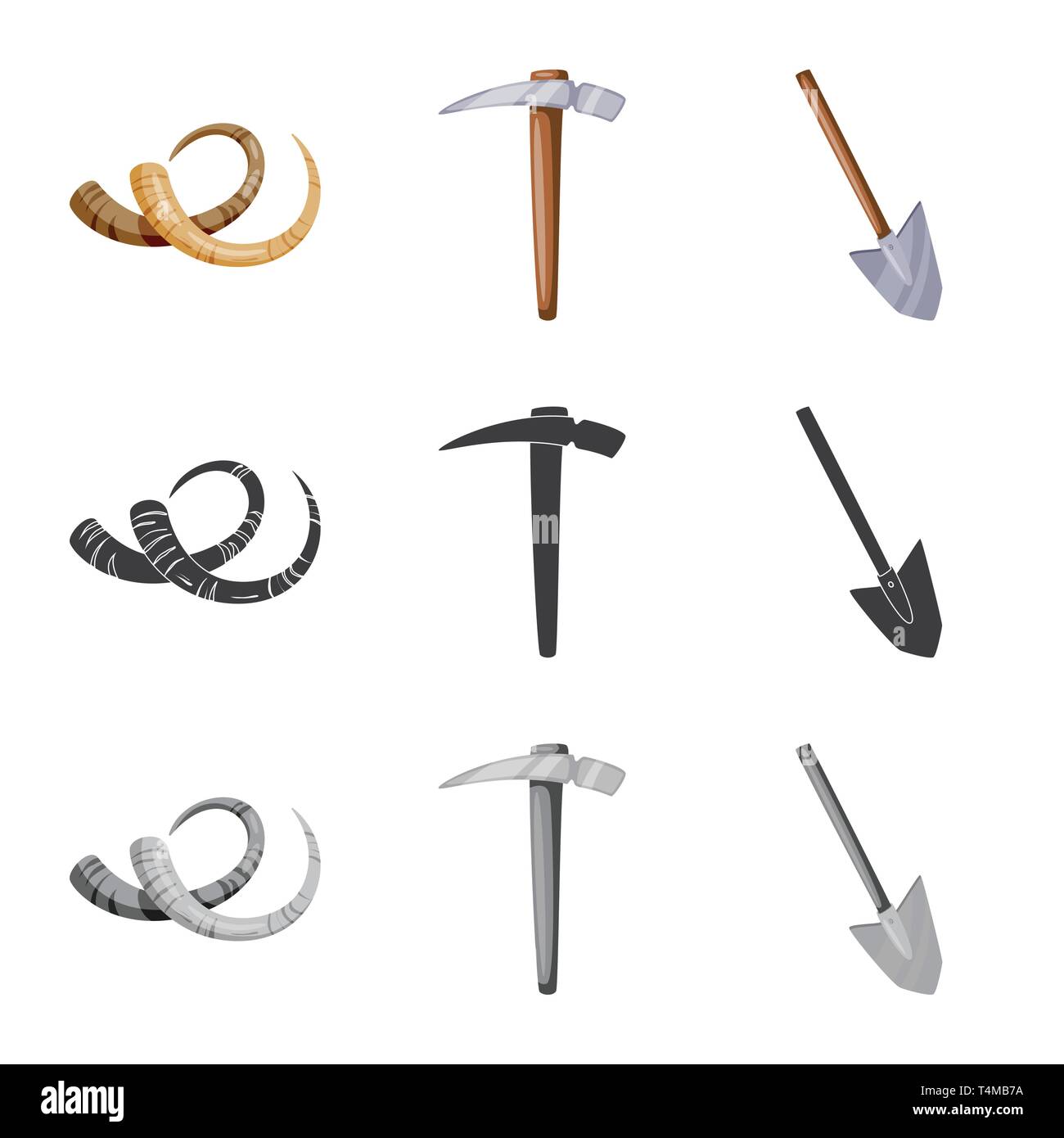 Archaeology dig mammoth Stock Vector Images - Alamy