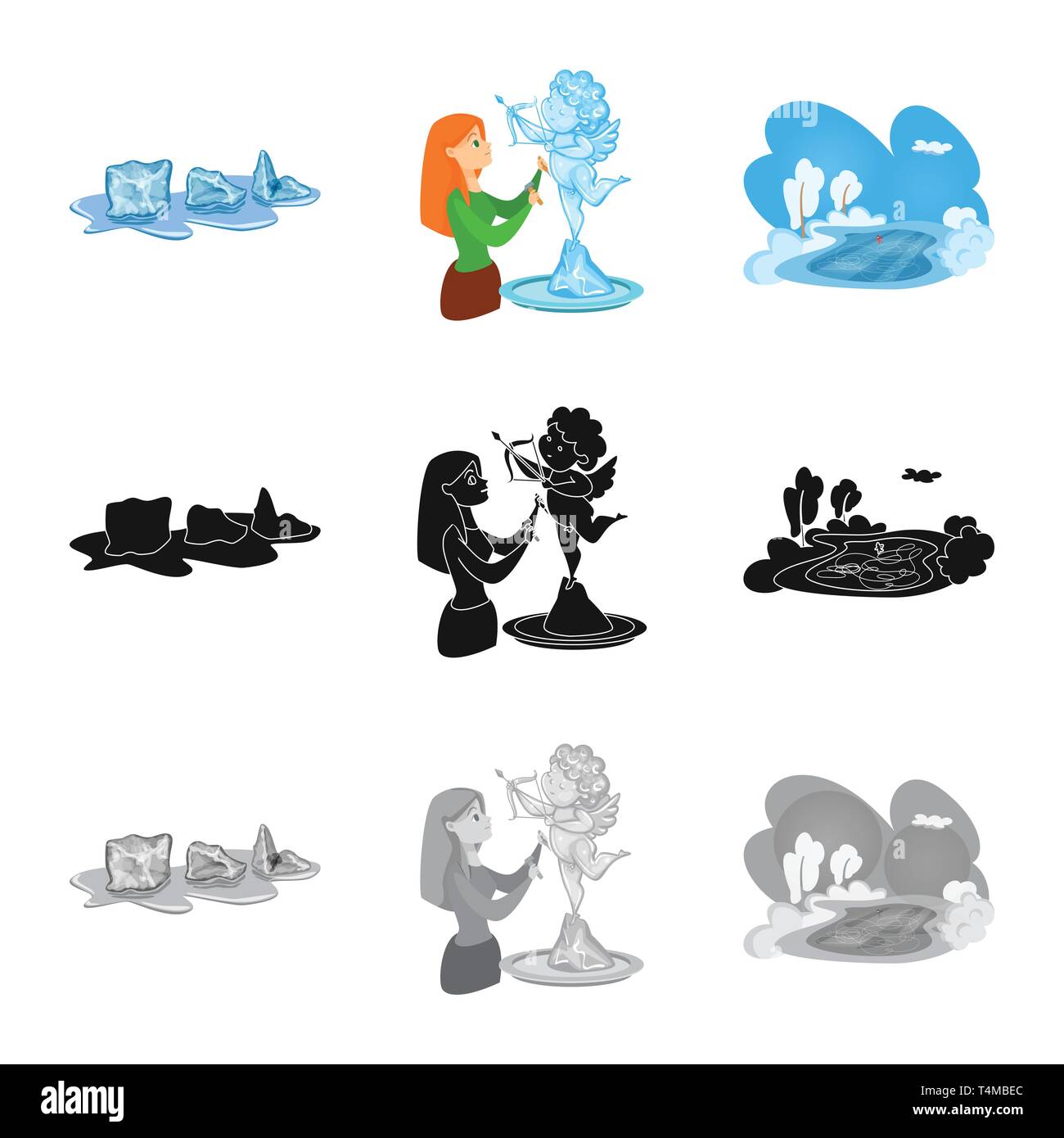 Melting ice rink Cut Out Stock Images & Pictures - Alamy