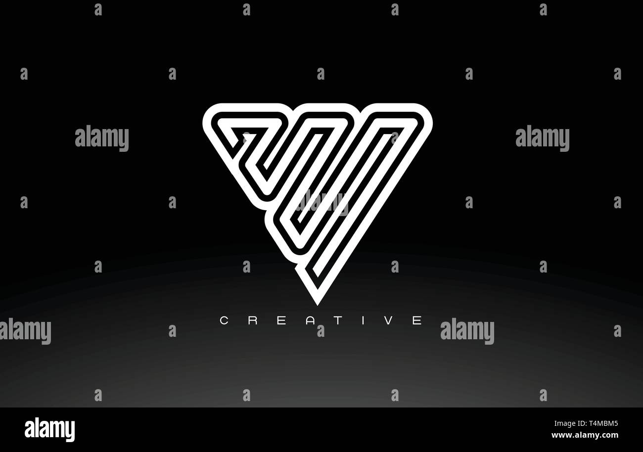 V Logo Monogram. Letter V Simple Clean Line Monogram Design Stock ...