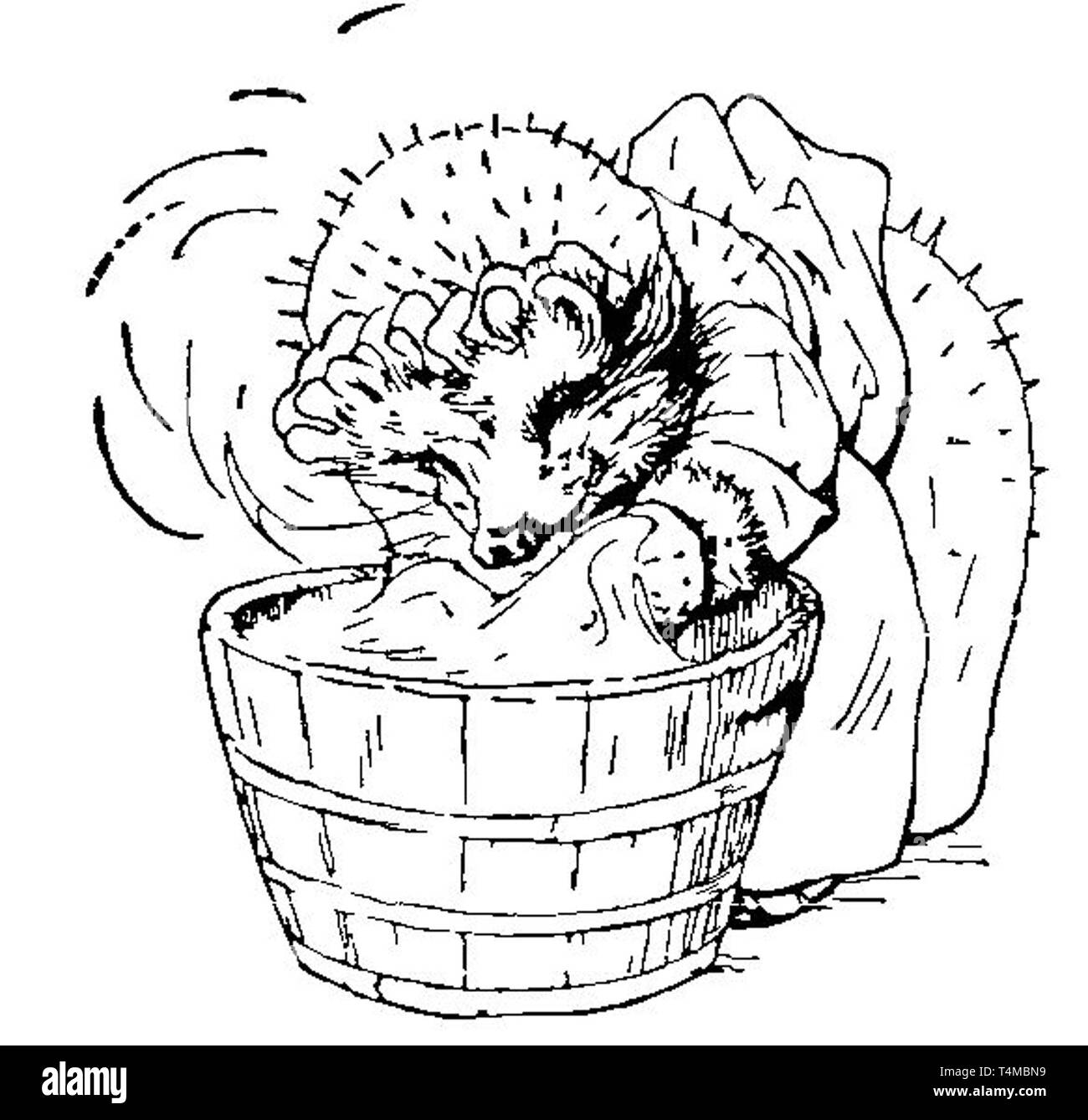 The Tale Of Peter Rabbit Black and White Stock Photos & Images - Alamy