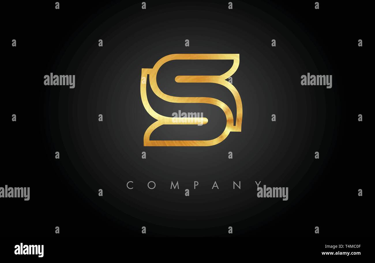 Golden S Logo.S Letter Icon Design Vector Illustration Stock Vector ...