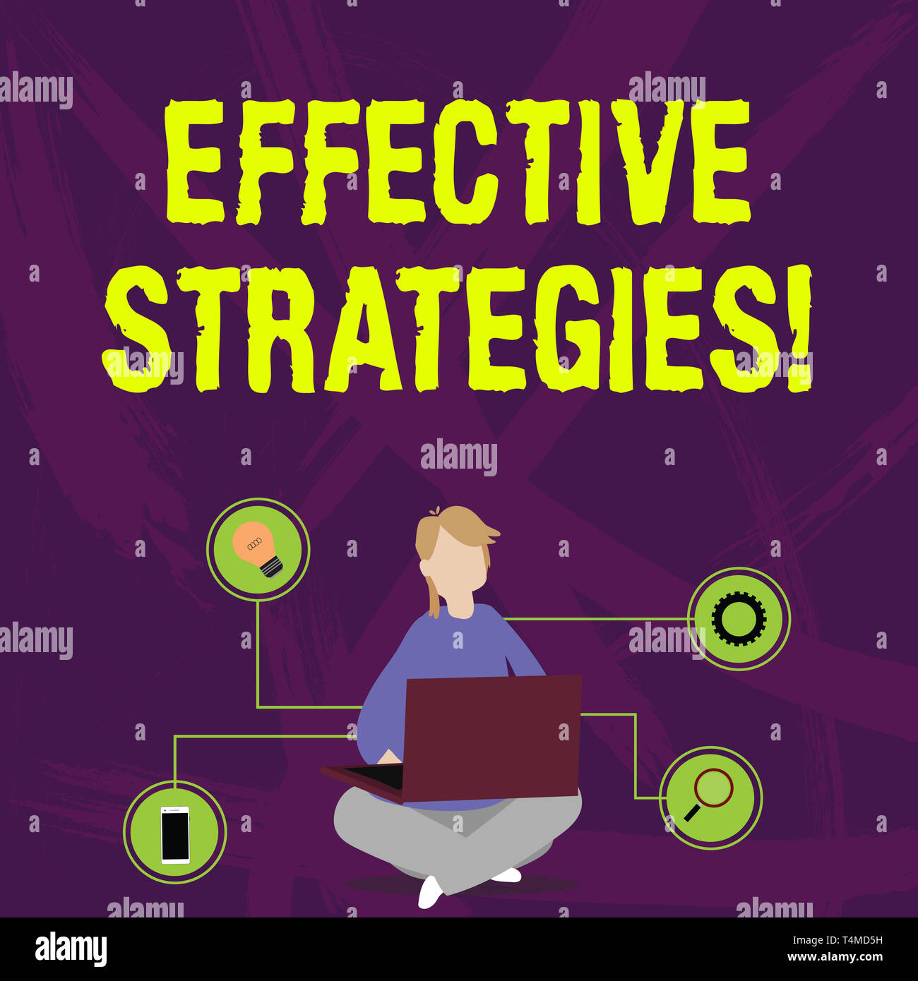 Writing note showing Effective Strategies. Business concept for A ...